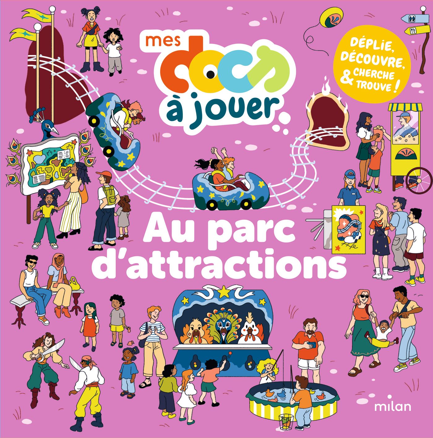 Au parc d'attractions - Editions Milan